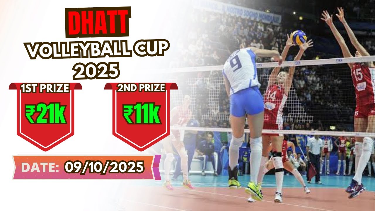 DHATT VOLLEYBALL TOURNAMENT !! UNDER 19 AND PIND PANDHER !! 2025 - YouTube