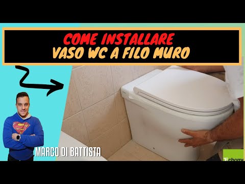 COME INSTALLARE UN WC A FILO MURO IN SOSTITUZIONE DI QUELLO CLASSICO.