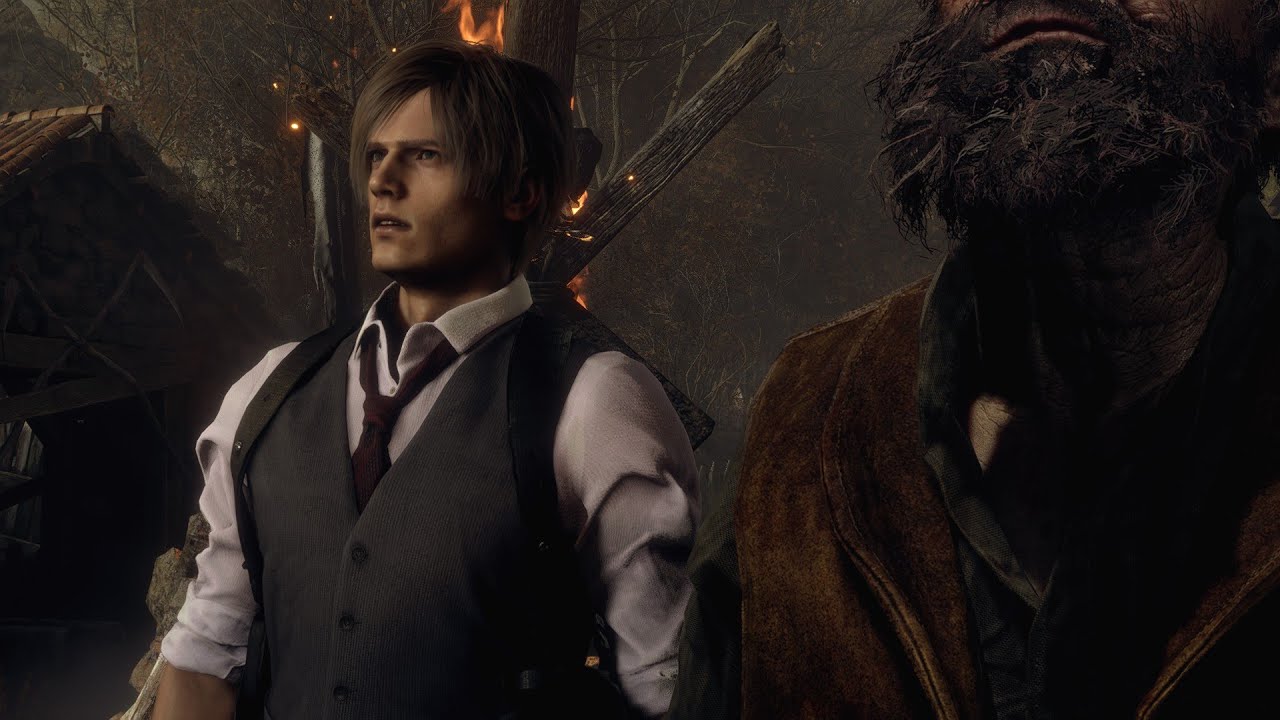 #ResidentEvil4 Remake (Demo) - Noir Leon outfit mod - YouTube