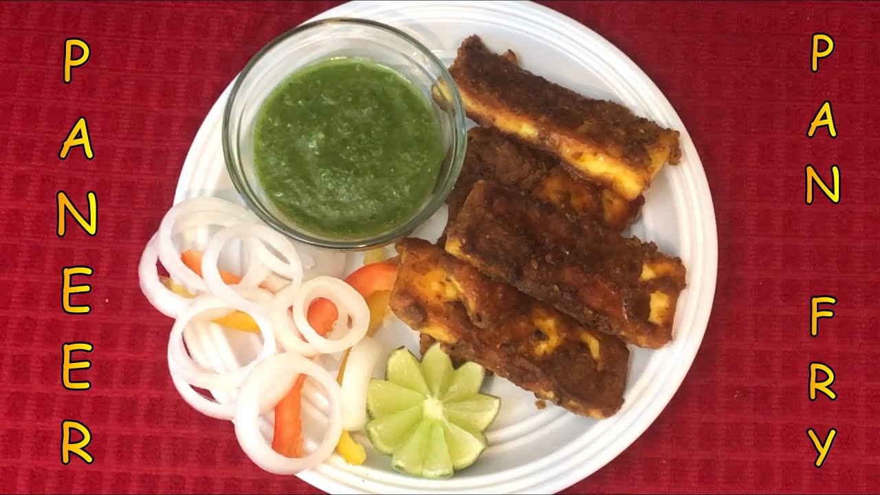 PANEER FRY ON PAN | PANEER PAN FRY RECIPE - YouTube
