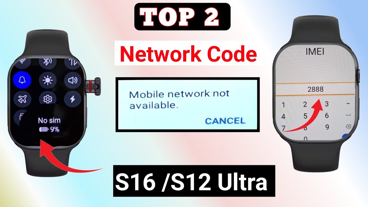 S16 Ultra Smartwatch Sim Not Working | Android Smartwatch Network ...