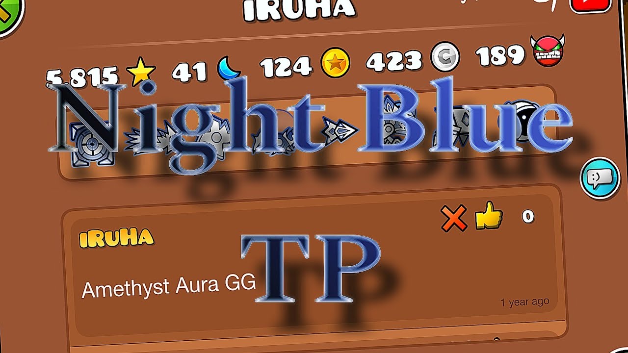 (HIGH) Night Blue TexturePack !! | GeometryDash 2.2 - YouTube