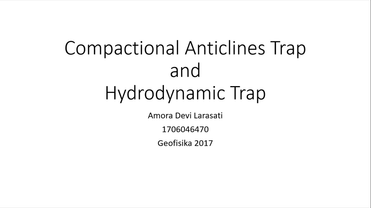 Compactional Anticline Trap and Hydrodynamic Trap | Amora Devi - YouTube