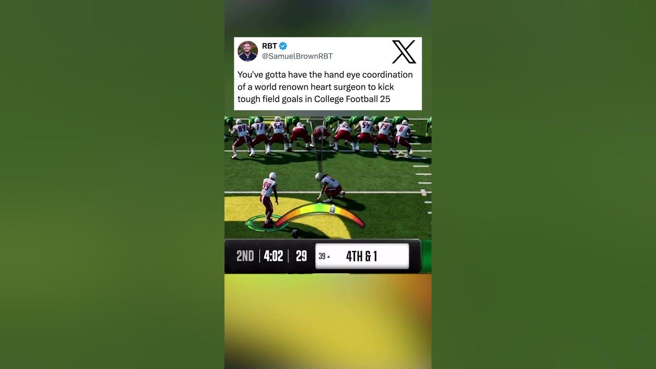 Kicking Field Goals Is Diabolically Difficult In EA Sports' New "College Football 25" Video Game ...