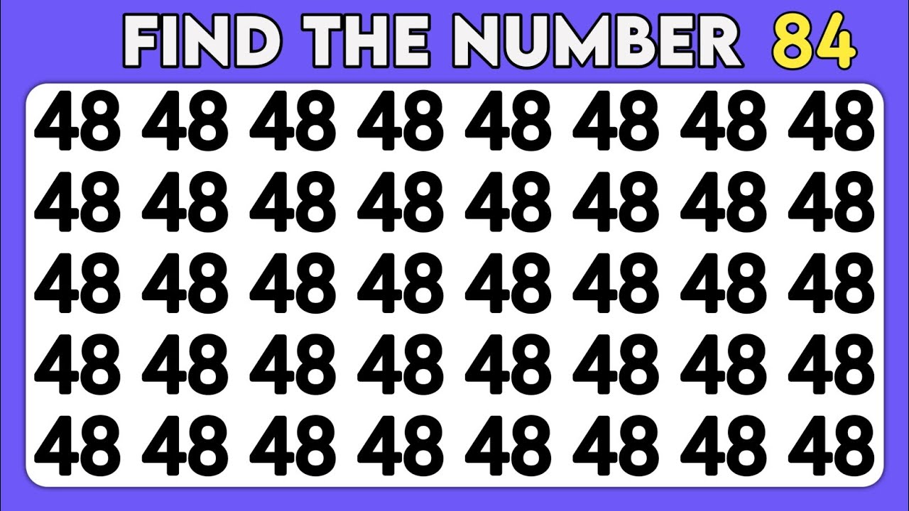 Test your eyes power | Number and Letter ultimate edition | Observation ...