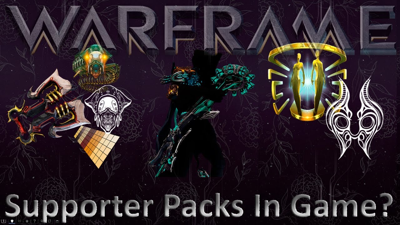 Warframe - Supporter Exclusives Now In Game! - YouTube