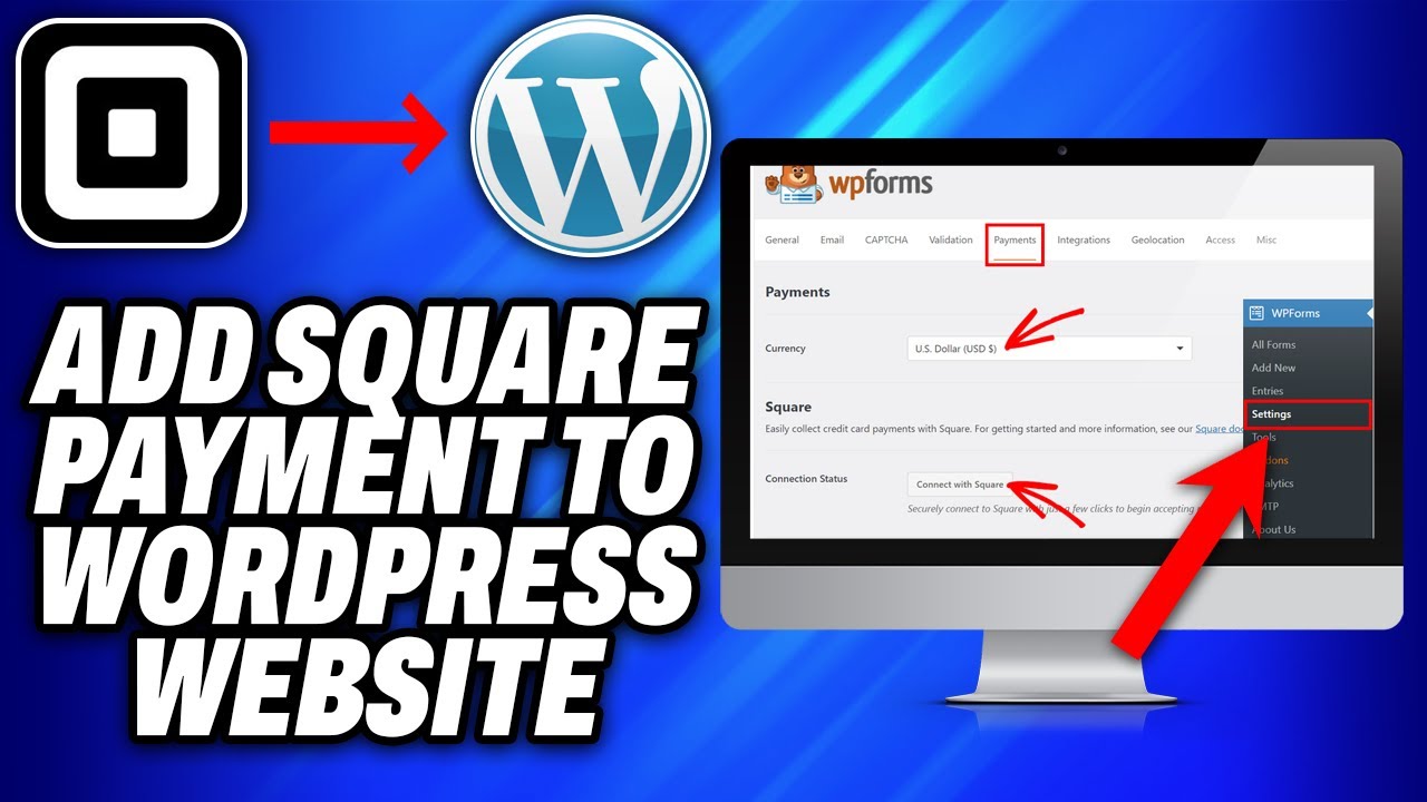How To Add Square Payment To Wordpress Website - Easy Fix - YouTube