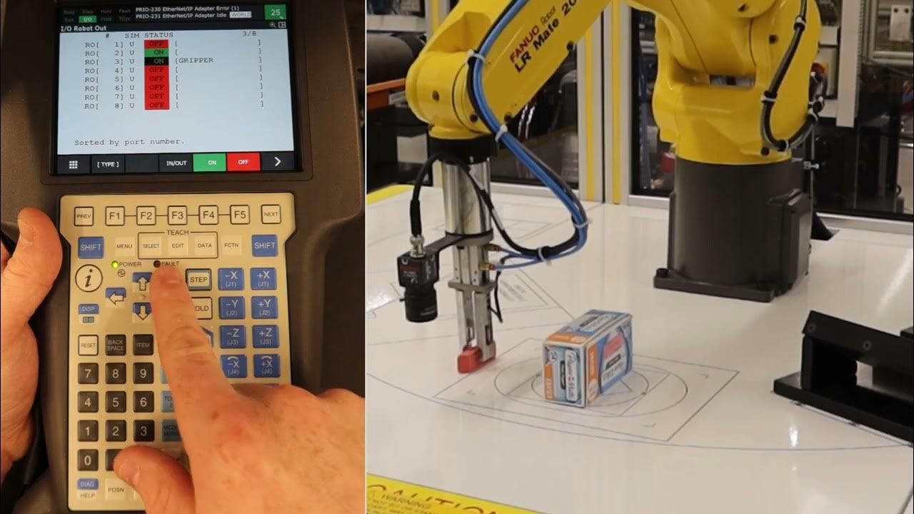 Create a Material Handling Program Fanuc Cert Cart - YouTube