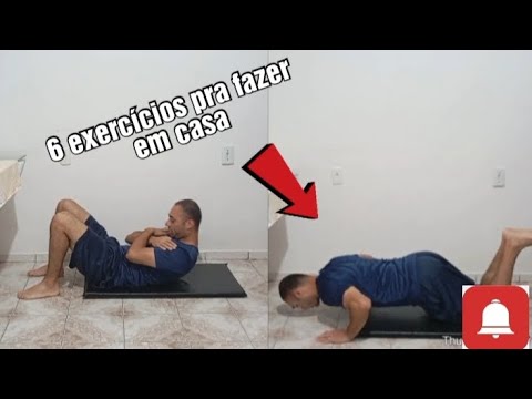 rotina full body (corpo inteiro) com 6 exercícios em casa - YouTube