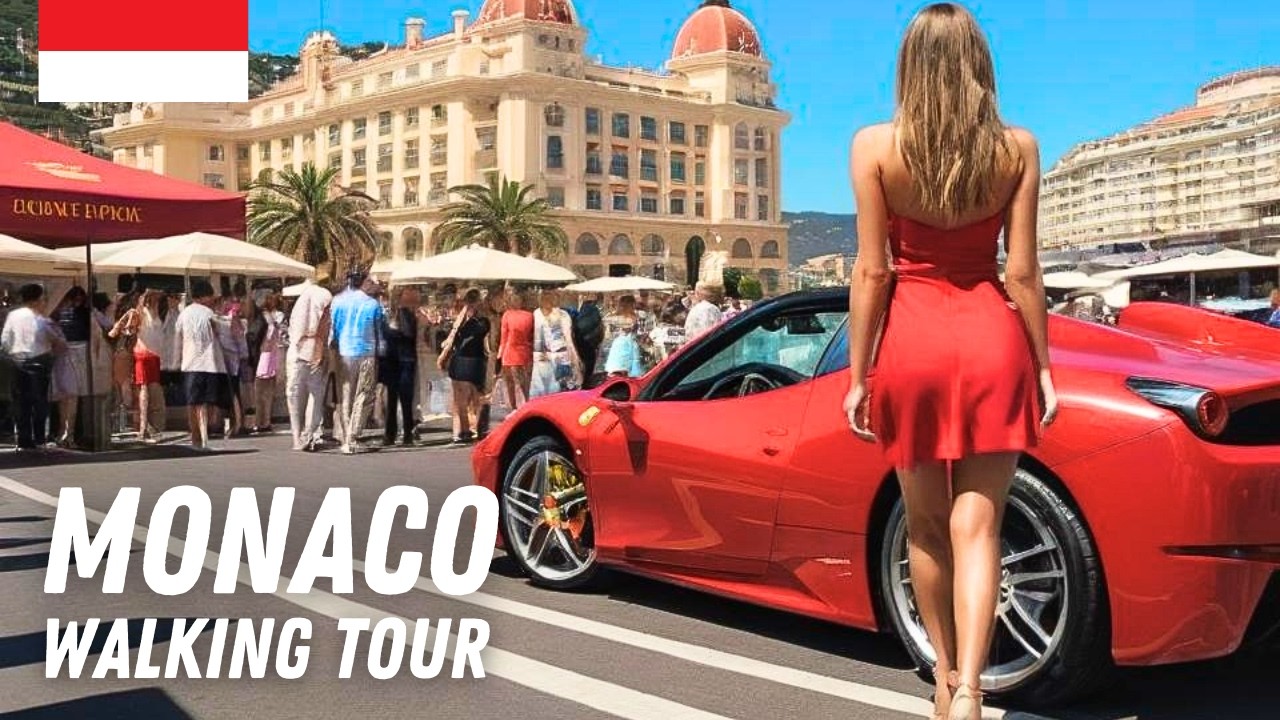 Monaco Walking Tour 2024 🇲🇨 A Walk Through Glamorous Monte-Carlo 🏎️😎🌹 ...