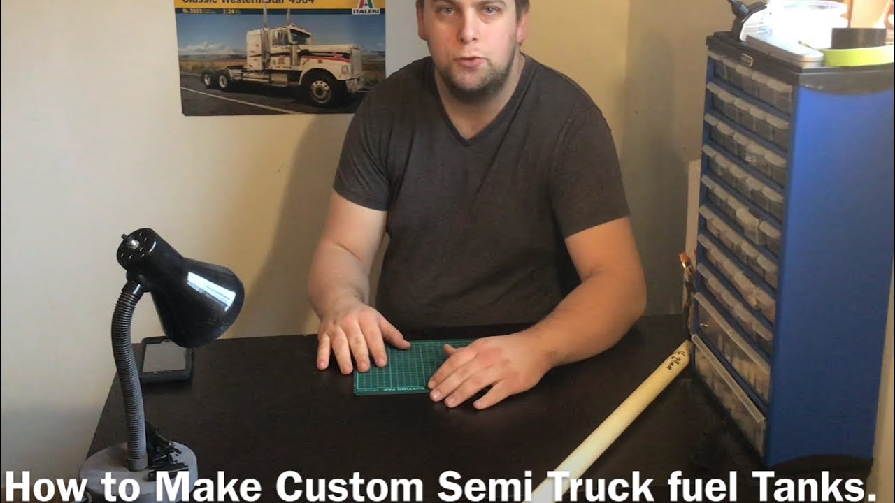 How to Make Custom Fuel Tanks For Scale Model Trucks - YouTube