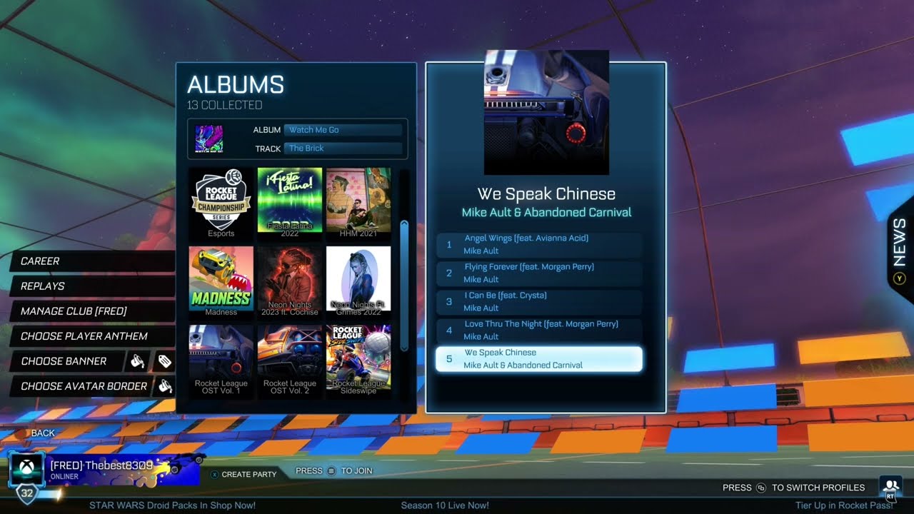 Rocket League OCD Vol 1 - All Player Anthems - YouTube