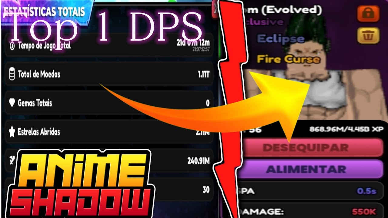 ISSO ME FEZ SE TORNAR O NOVO TOP 1 DPS NO ANIME SHADOW!! - YouTube