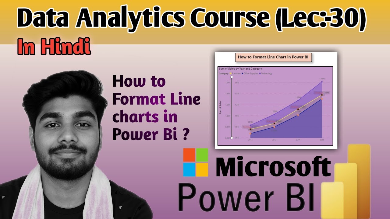 Lec :-30 | How to format Line Charts In Power BI | Power BI Playlist ...
