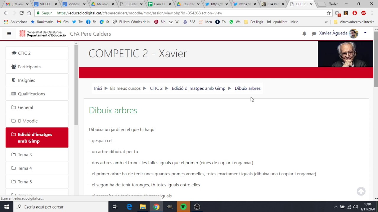 Com fer una tramesa d'exercicis amb el Moodle (obsolet) - YouTube