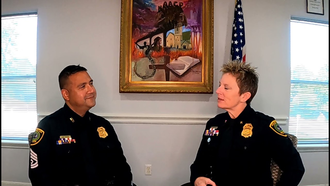 Commander K. D. Anthony-Miller Welcomes Sergeant Ramos to Recruiting ...