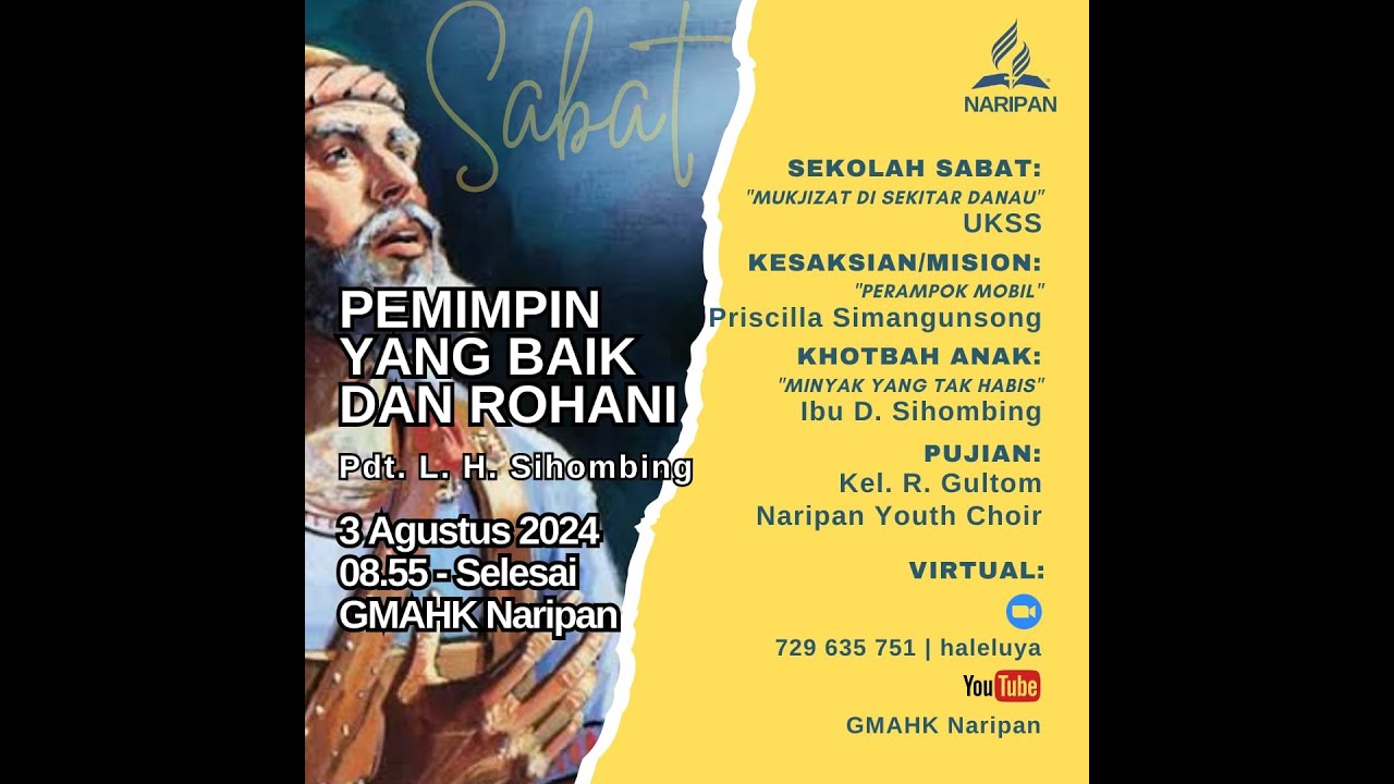 Pemimpin yang Baik & Rohani | Pdt. L. H. Sihombing - YouTube