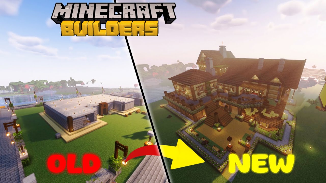 We Build Our Big Mansion House And Villager Hall | Minecraft - YouTube