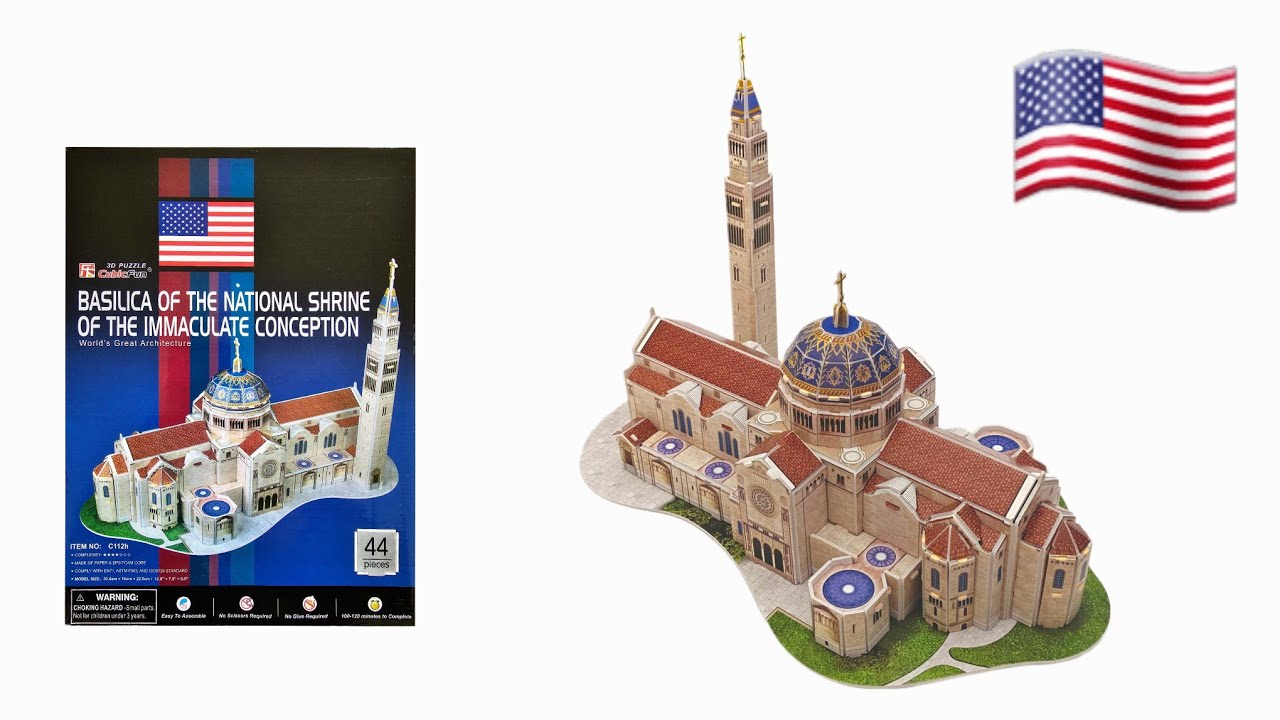 Basilica of the National Shrine of the Immaculate Conception 3D Puzzle ...