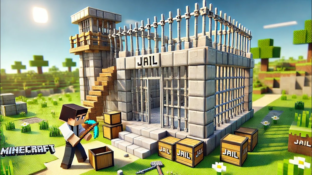 Building an Unbreakable Jail in Minecraft! 🏗️🚔 (Traps, Secrets & Escape ...