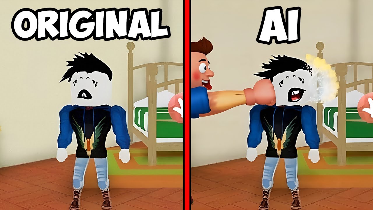 I Made AI Beat Up Roblox Memes… AGAIN! 😭 (PixVerse Punch Face Pt. 2 ...