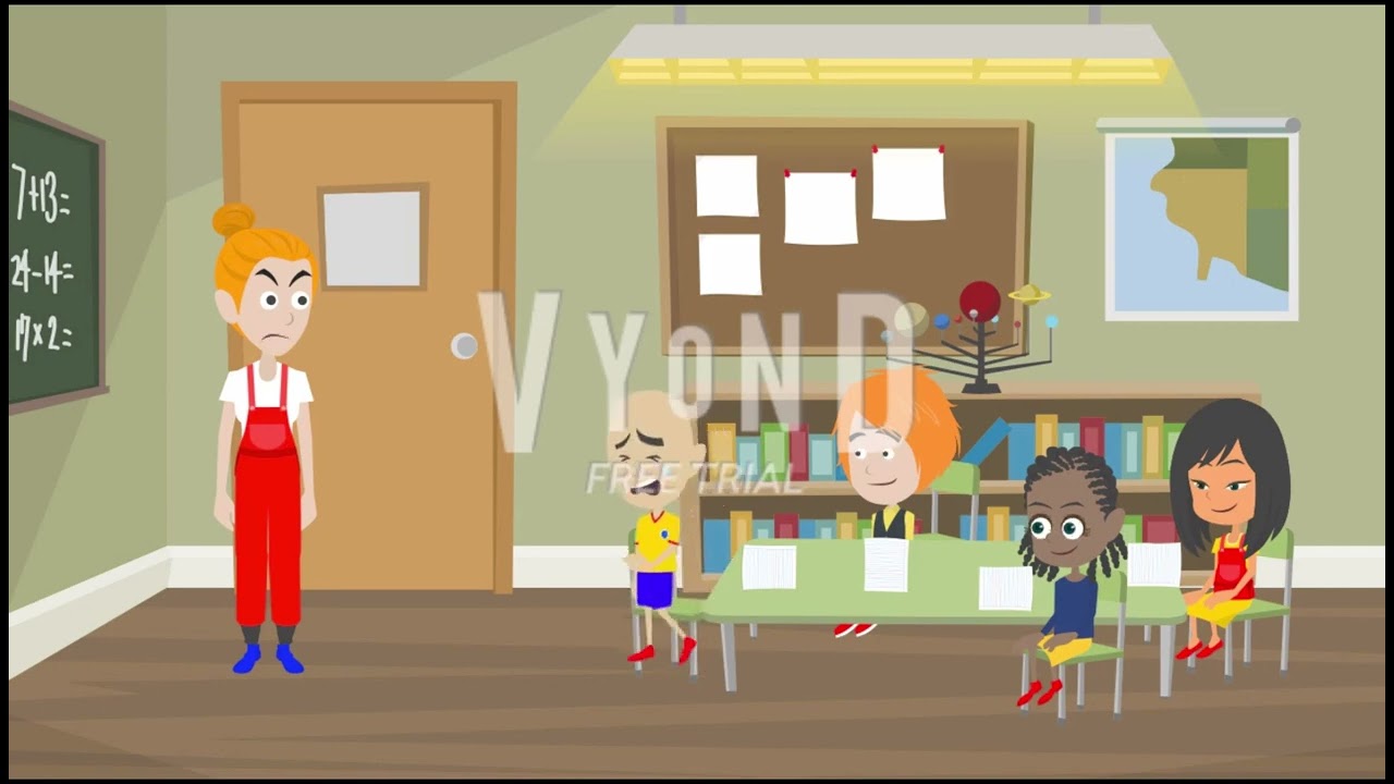 Caillou tries to cheat on a test/grounded - YouTube