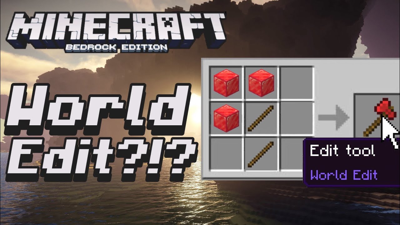 Minecraft Bedrock World Edit - World Sculptor Teaser - YouTube