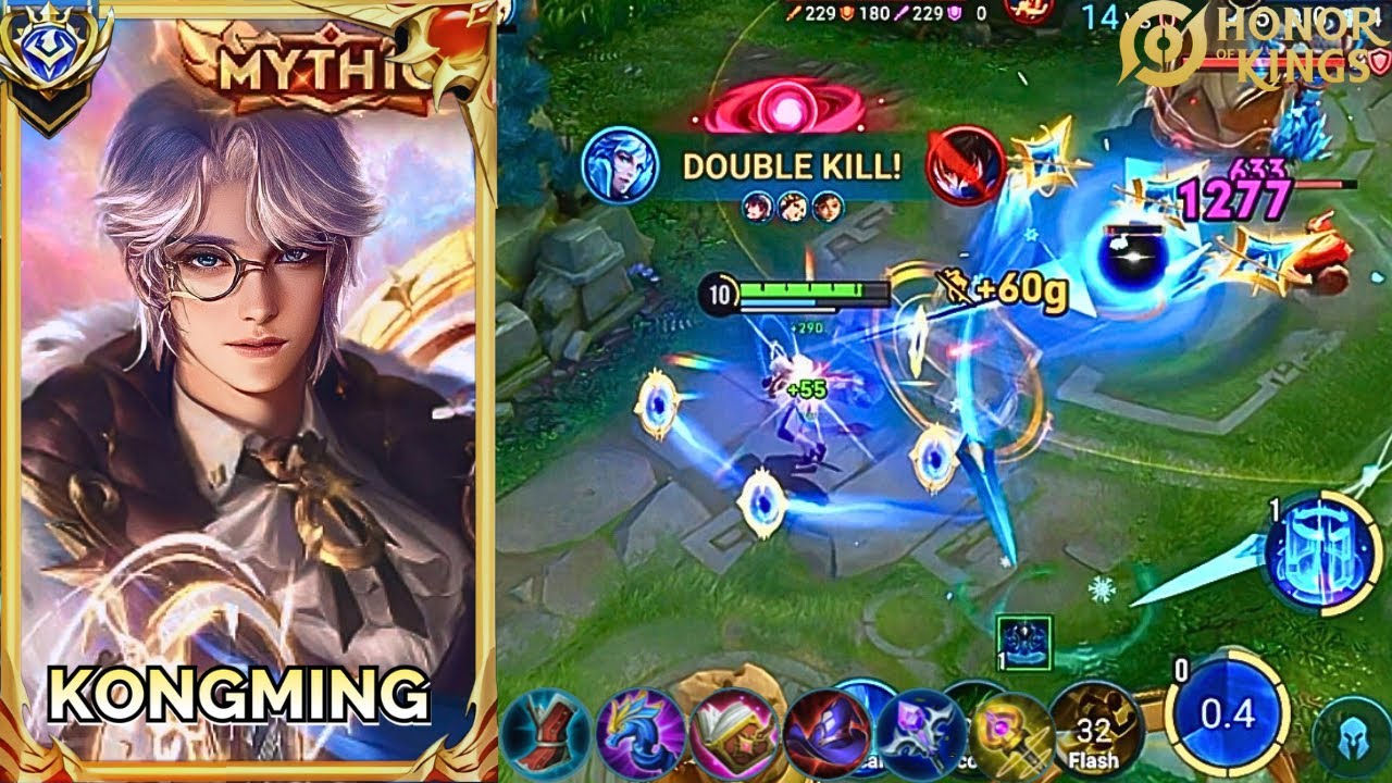 KONGMING | MYTHIC SKIN PRO PLAYER HIGH RANK HONOR OF KINGS GAMEPLAY ...