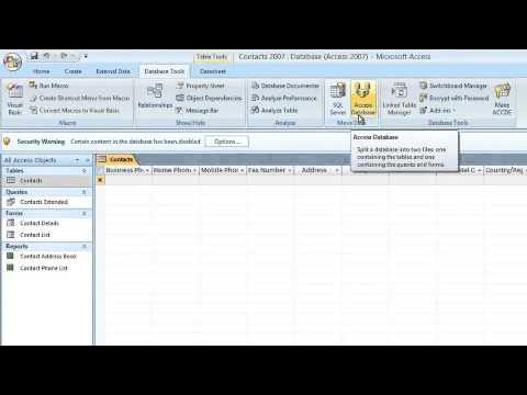 8. Using the Database Tools Tab - YouTube
