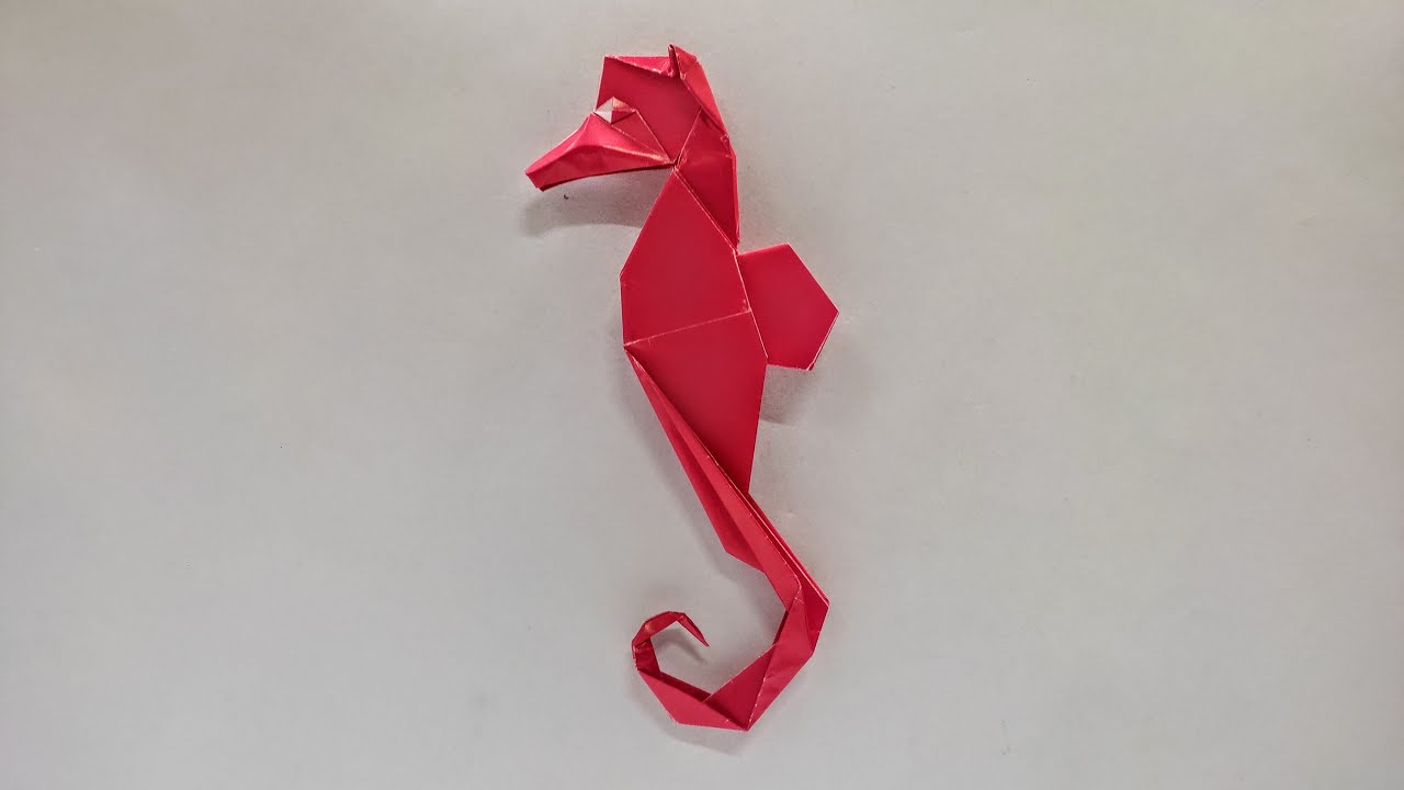 Origami Seahorse Tutorial - YouTube