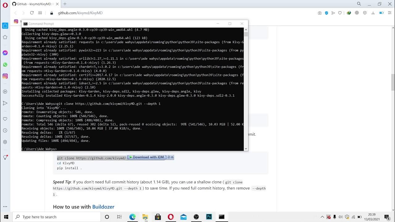 Tutorial Install Kivy dan Kivy MD - YouTube