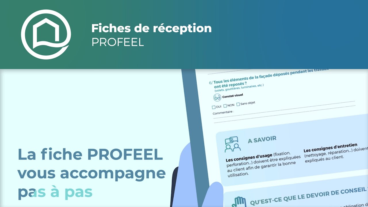 Fiches de réception PROFEEL - YouTube