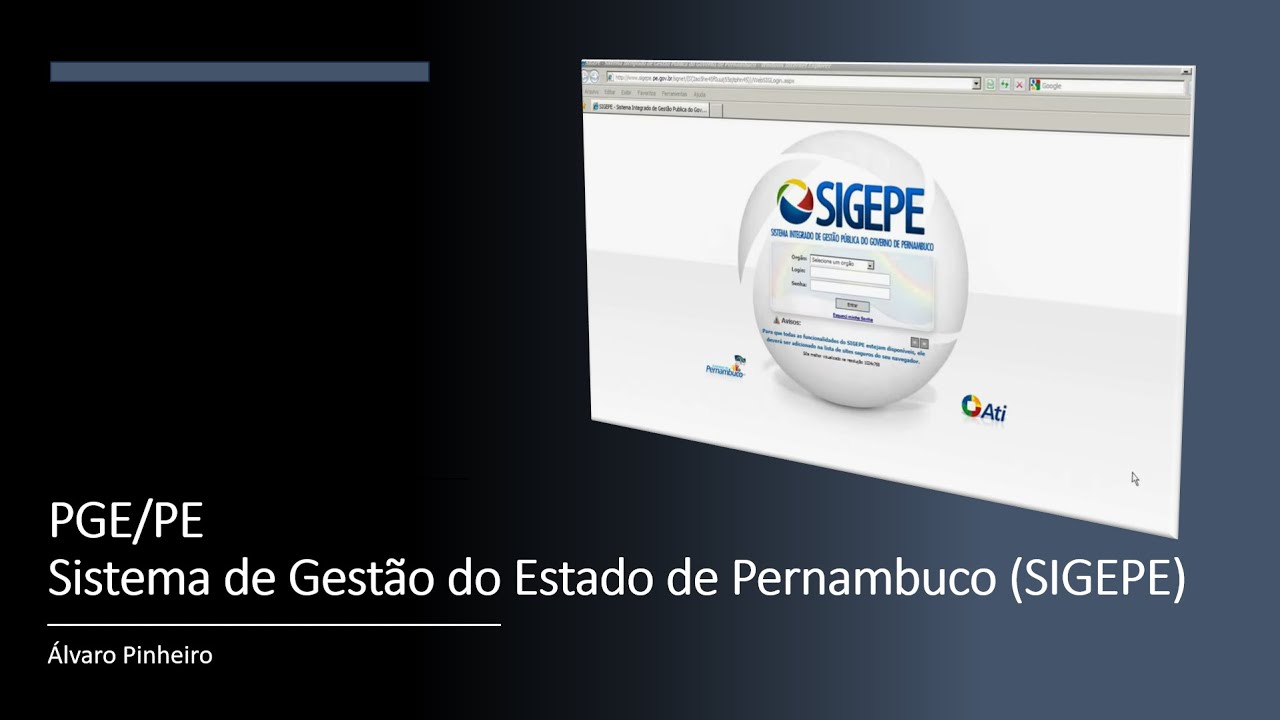 Palestra: PGE/PE (2019) Sistema de Gestão do Estado de Pernambuco ...