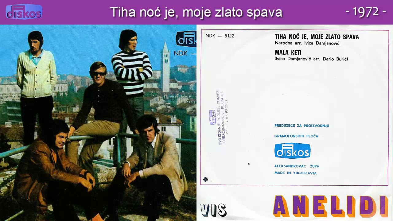 Grupa Anelidi - Tiha noc je, moje zlato spava - (Audio 1972) - YouTube