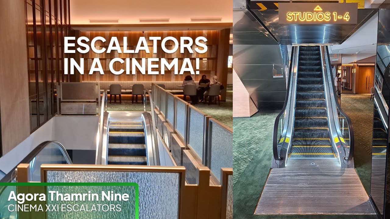 Schindler Escalators - Cinema XXI, Agora Thamrin Nine, Jakarta - YouTube