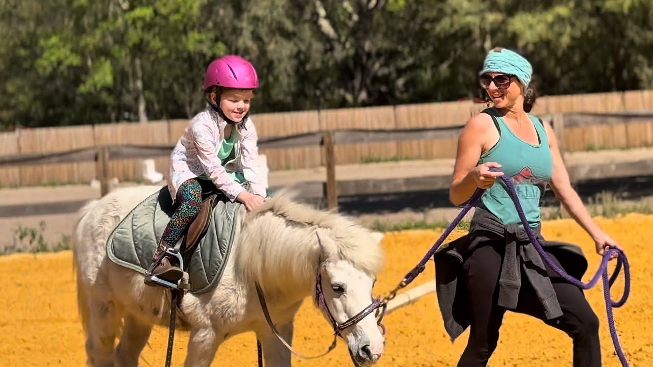 Adorable Pony Steals Heart of Adorable Young Rider #pony #ridinglessons ...