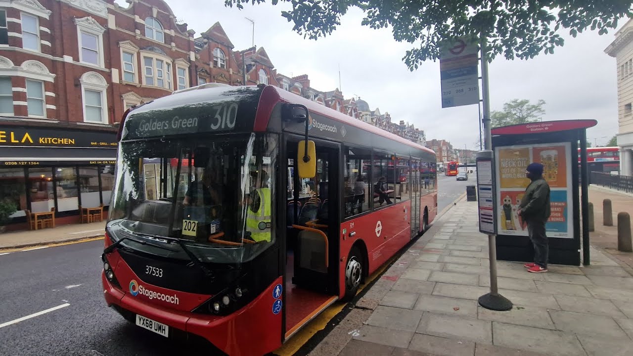 New Route 310: Stagecoach London ADL Enviro 200 MMC 37533 YX68 UMH ...