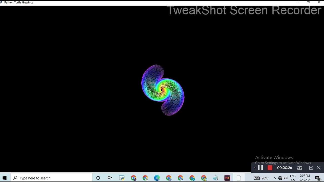 awesome design 10 || Python turtle graphics || Python for beginners || Study easier by Pooja ...