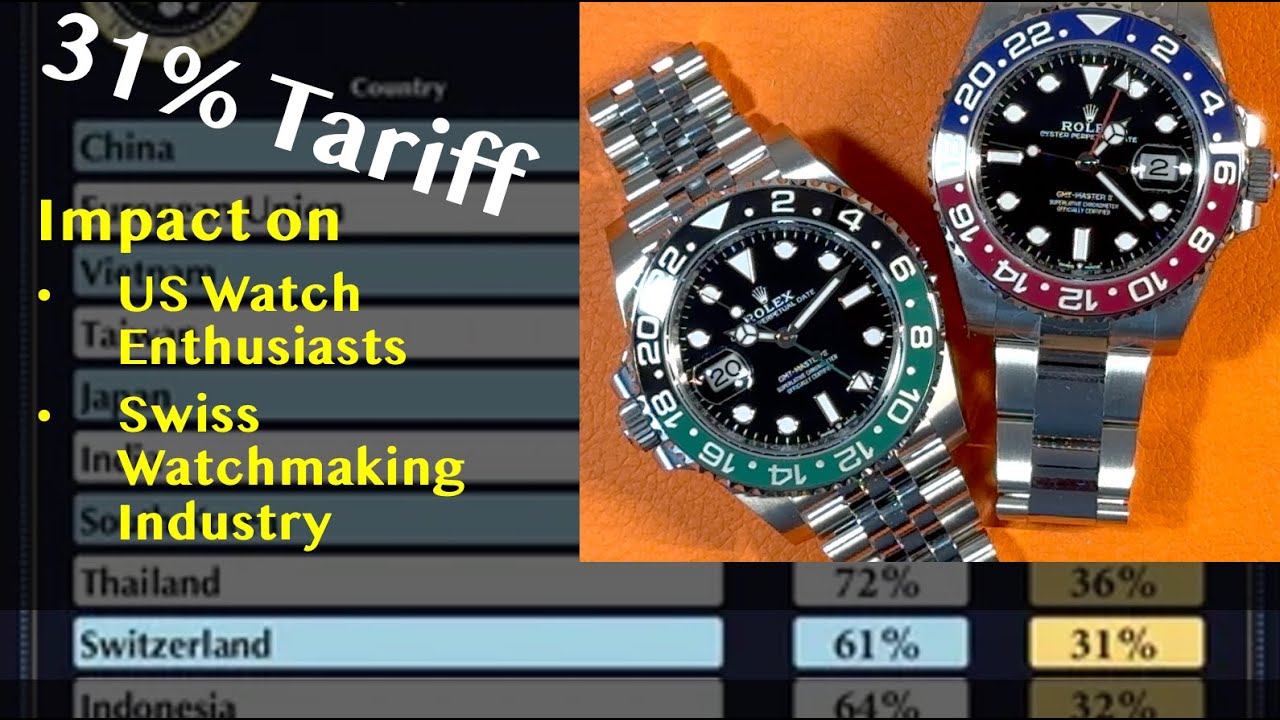 US puts 31% tariff on Swiss imports | Impact on US watch enthusiasts ...