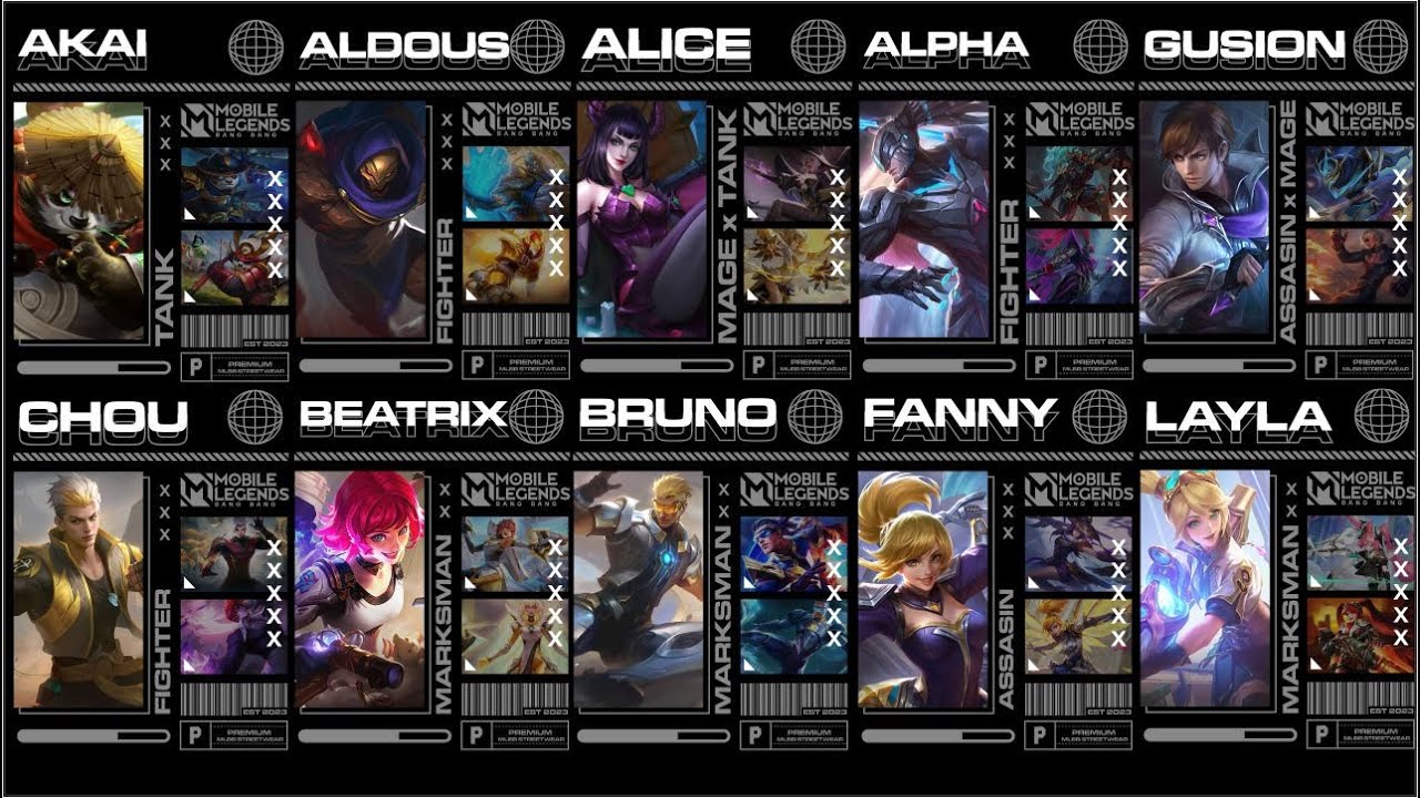 MLBB Streetwear Designs Pack Part 1 - FREE DL - YouTube