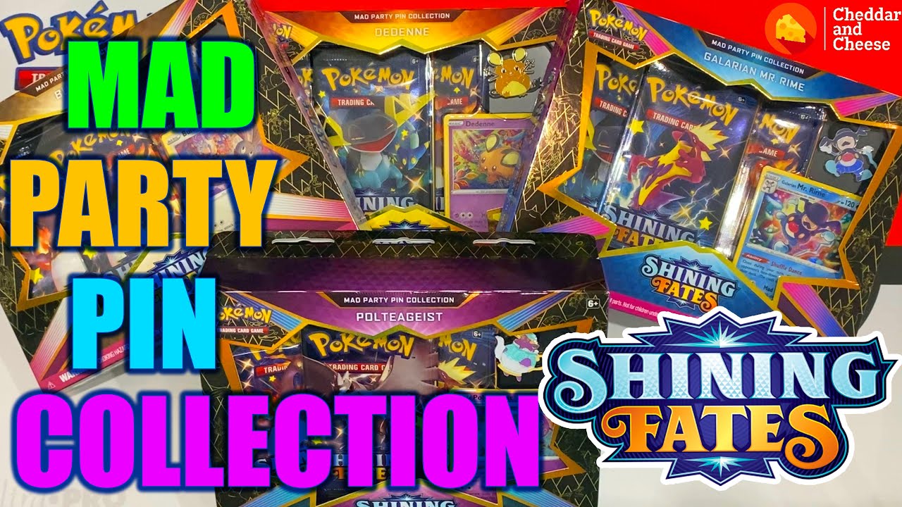 SHINING FATES - Pokemon Cards Opening - Mad Party Pin Collection ...