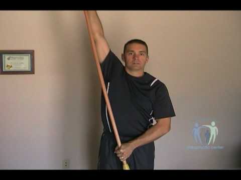 #14 Shoulder Stretches Broom Handle - YouTube