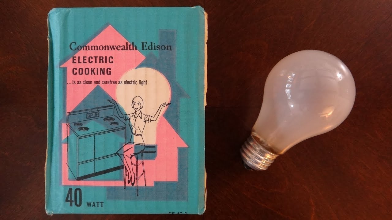 Commonwealth Edison GE 40watt Frosted Light Bulbs - YouTube