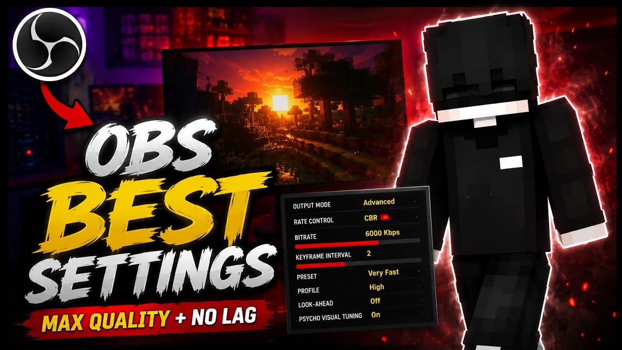 Best OBS Studio Settings for Recording Minecraft in 2026 (For Beginners ...
