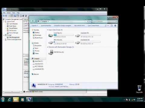 How to Create a Partition windows 7.wmv - YouTube
