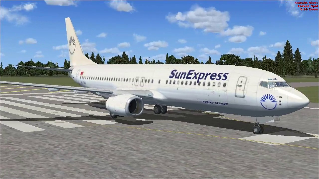 SunExpress - Boeing 737-800 Old Design - FSX MOD - YouTube