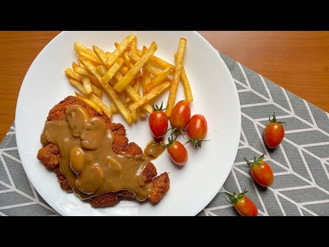 Chicken Chop Homemade with Mushroom Sauce - YouTube