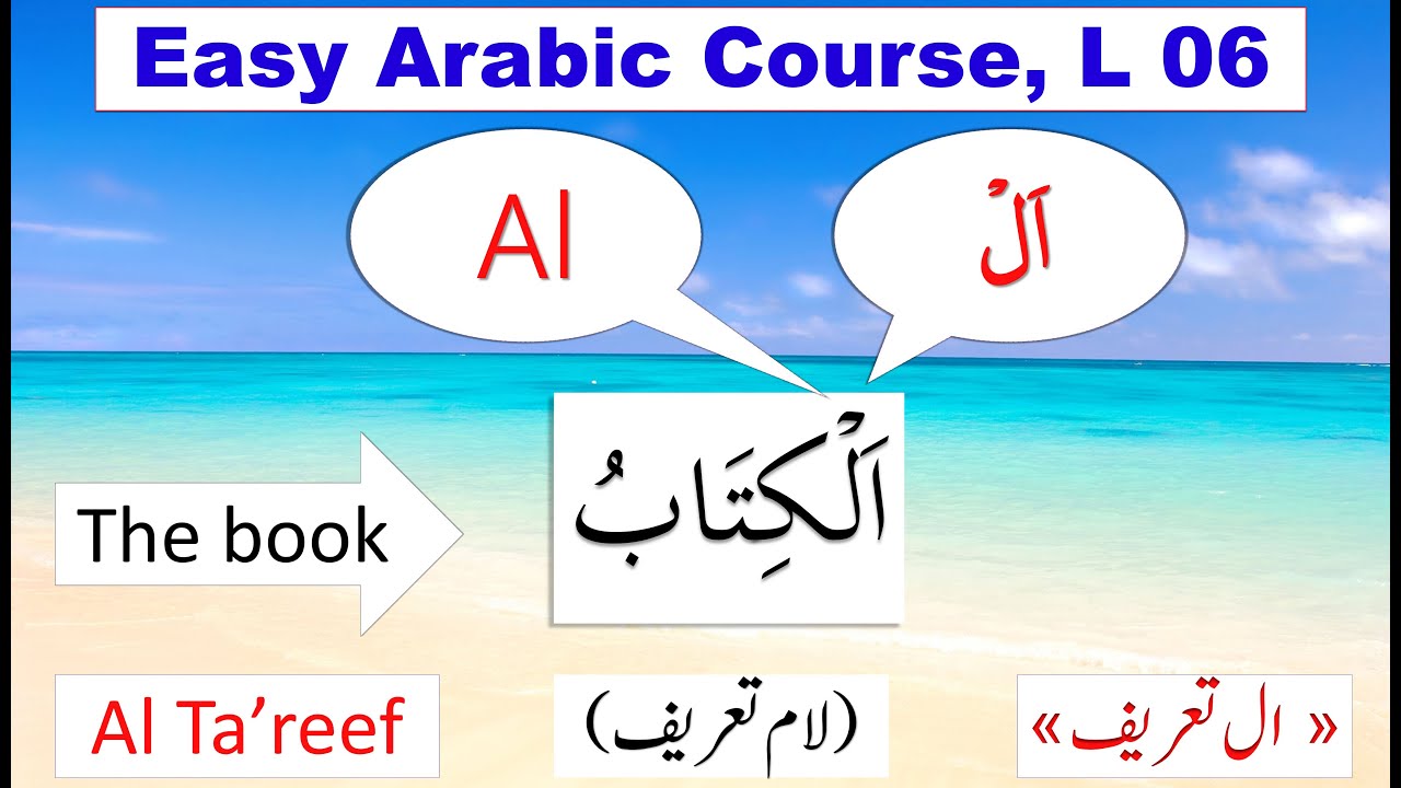 Lam Tareef Arabic grammar | The article in Arabic | Arabic definite ...