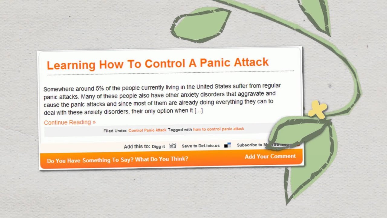 Control Panic Attacks by Health Omni - YouTube