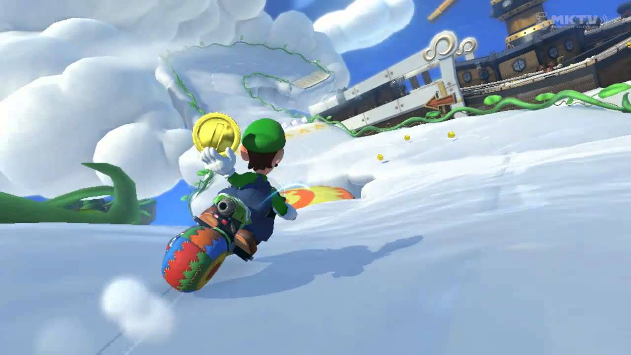 Mario Kart 8 Cloudtop Cruise Highlight Video - YouTube